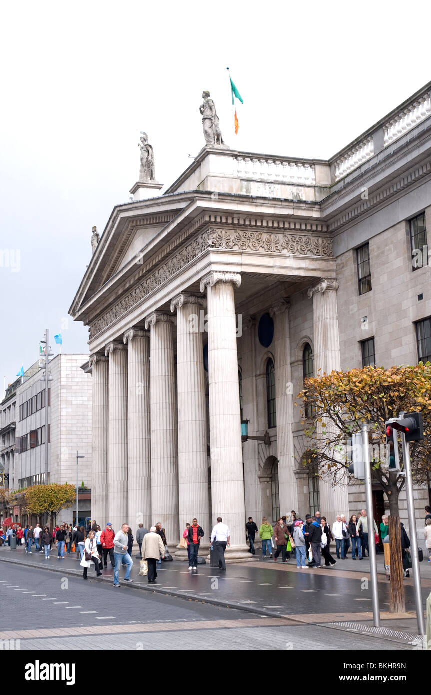 The General Post Office on O'Connell Street in Dublin, Ireland Stock ...