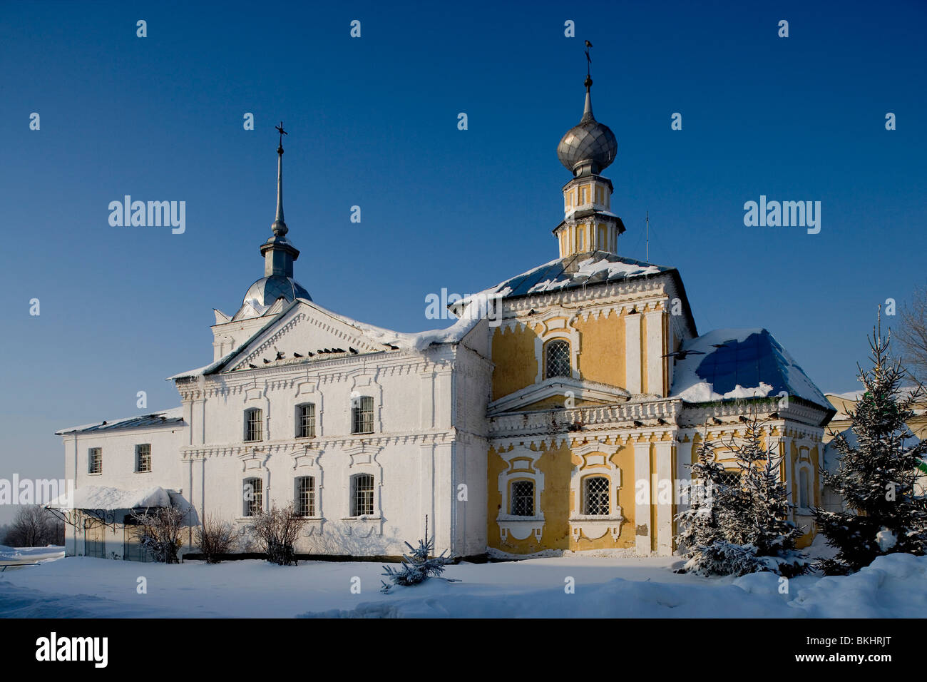 Russia,Golden Ring,Suzdal,churches,Orthodox church,Winter,snow Stock ...