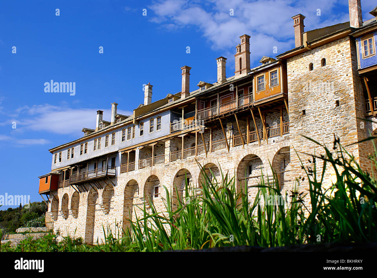 Xenofontos Monastery Greek Orthodox monastery on Mount Athos Chalkidiki ...