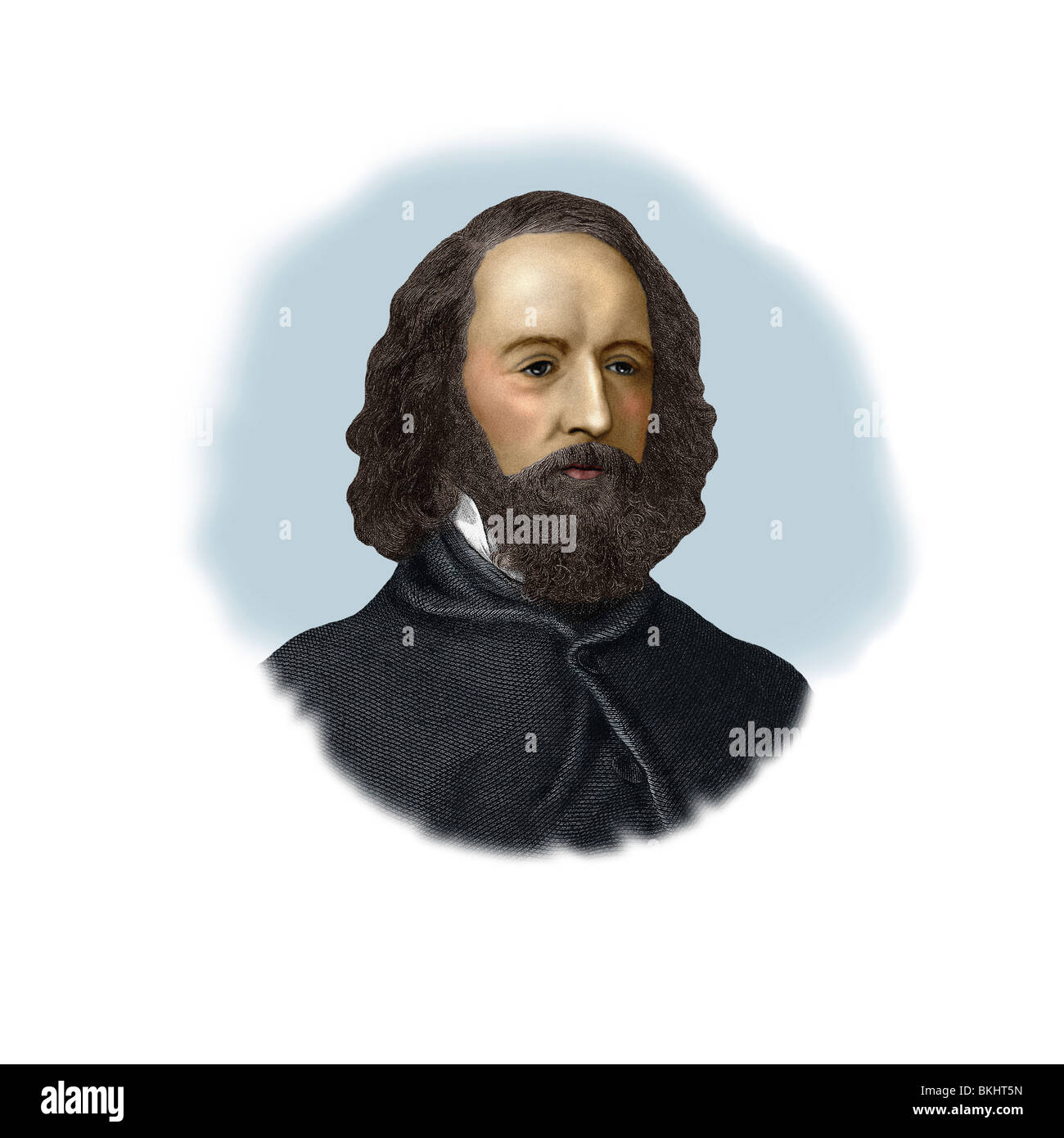 English poet first baron tennyson poet laureate Cut Out Stock Images ...