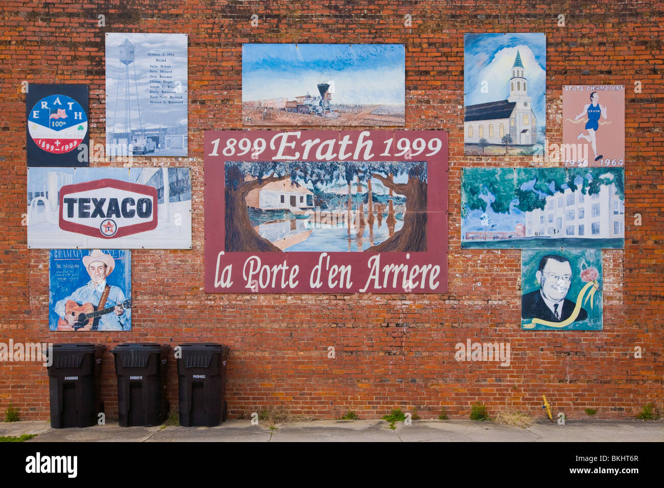 Wall in Erath, Louisiana, in Acadiana Stock Photo - Alamy