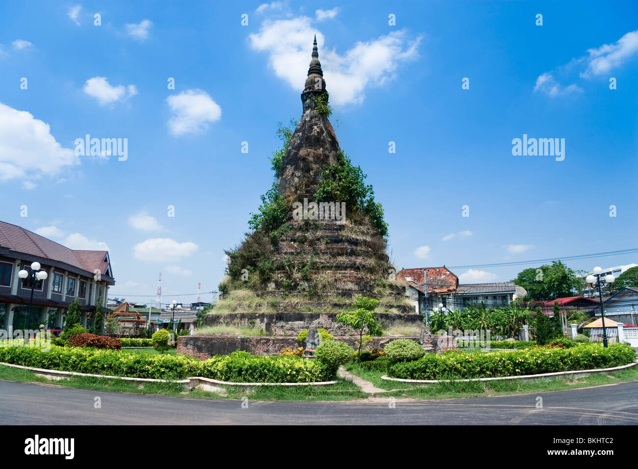 That Dam (The Black Stupa), Vientiane, Laos, Southeast Asia Stock Photo ...