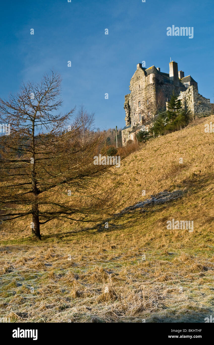 Neidpath Castle Beside River Tweed Peebles Scottish Borders Scotland ...