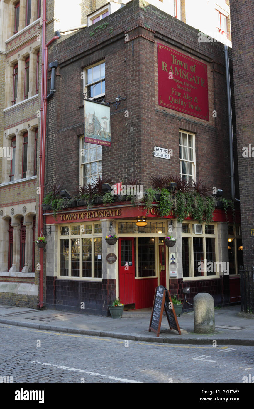 One of the public houses in Wapping High Street,The Town Of Ramsgate ...