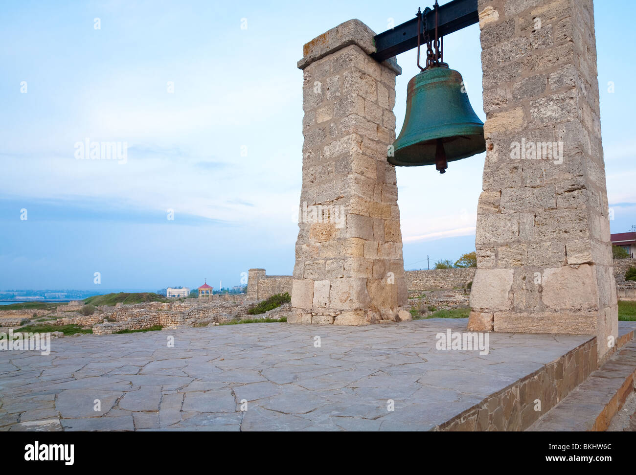 Evening the bell of Chersonesos (ancient town) (Sevastopol, Crimea ...