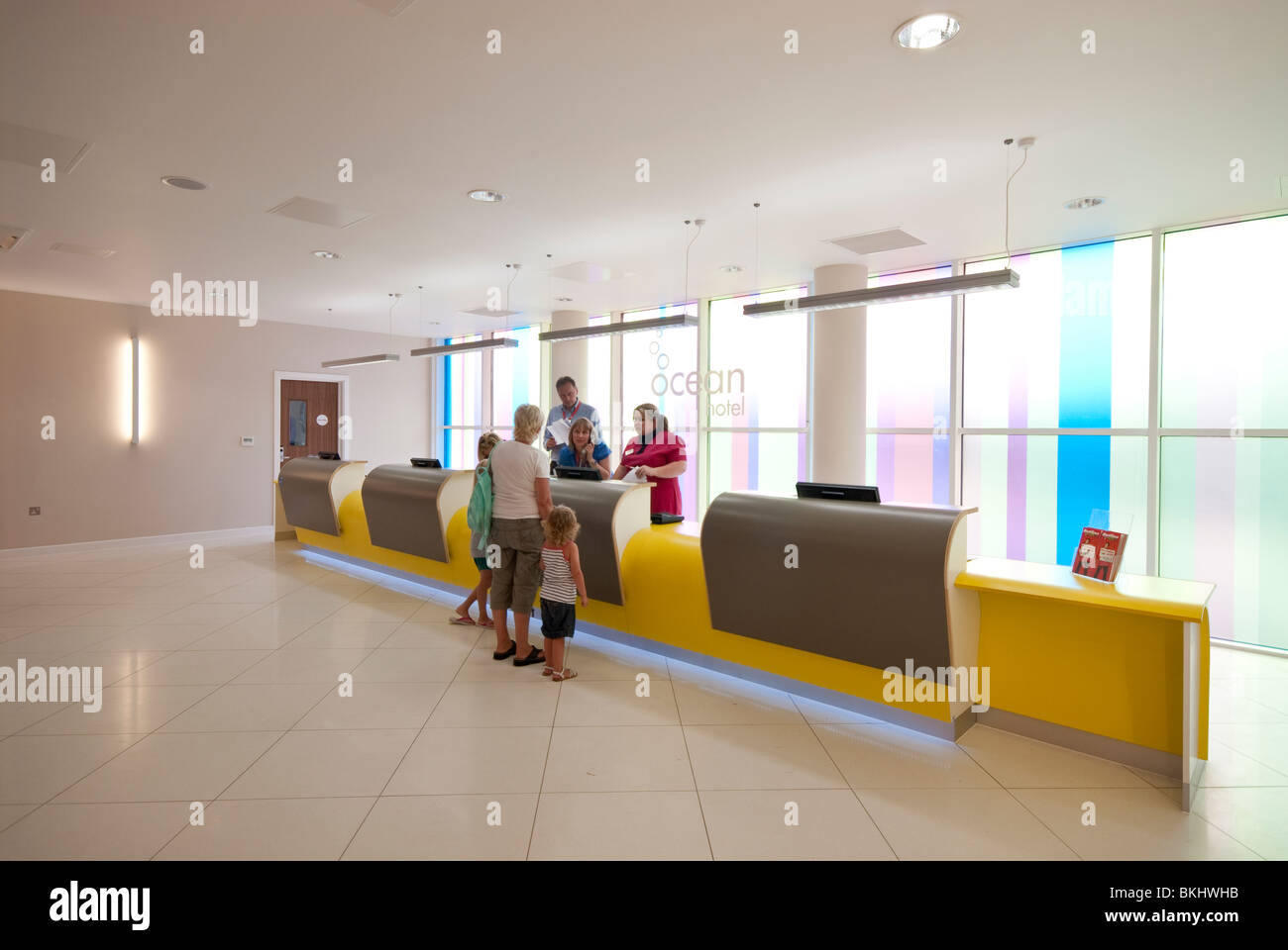 reception area of Ocean Hotel, Butlins Bognor Regis Stock Photo - Alamy
