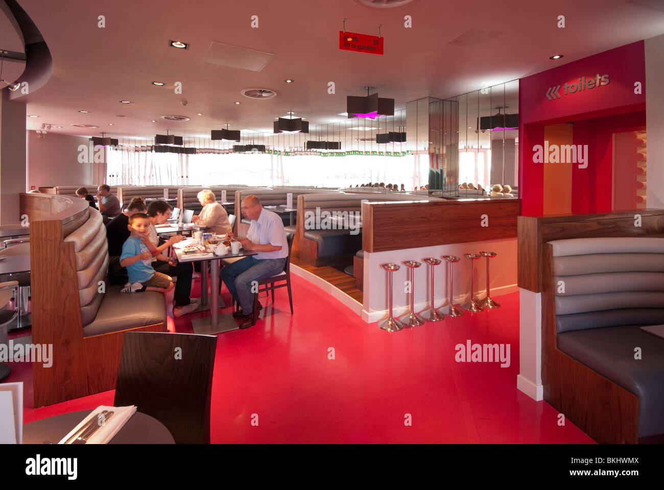 Restaurant and bar in Ocean Hotel, Butlins Bognor Regis Stock Photo - Alamy