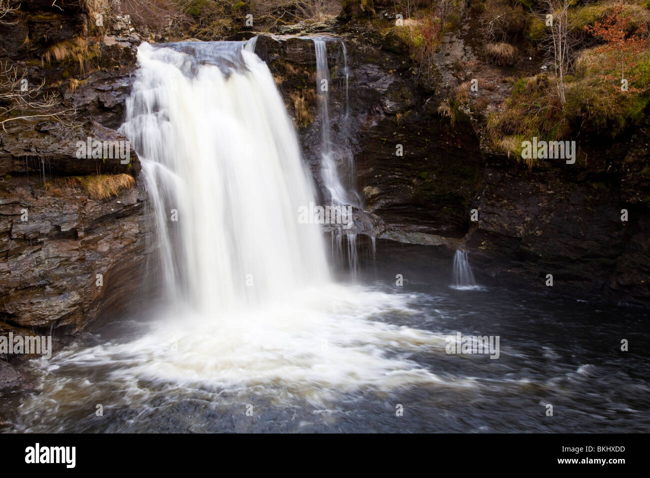 Falls of Falloch above Loch Lomond Stock Photo - Alamy