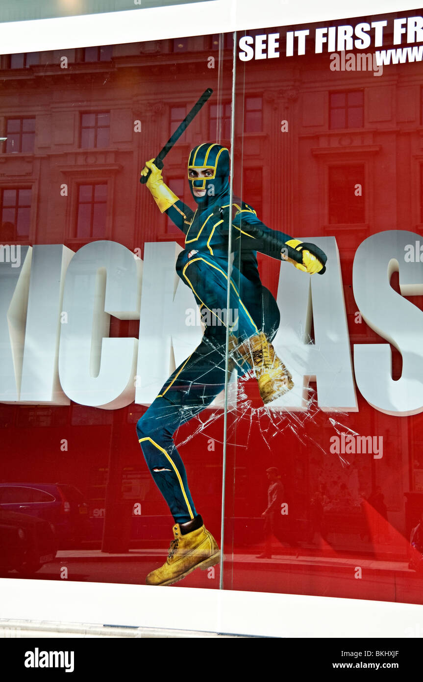 Kick-Ass movie poster in shop window Stock Photo - Alamy