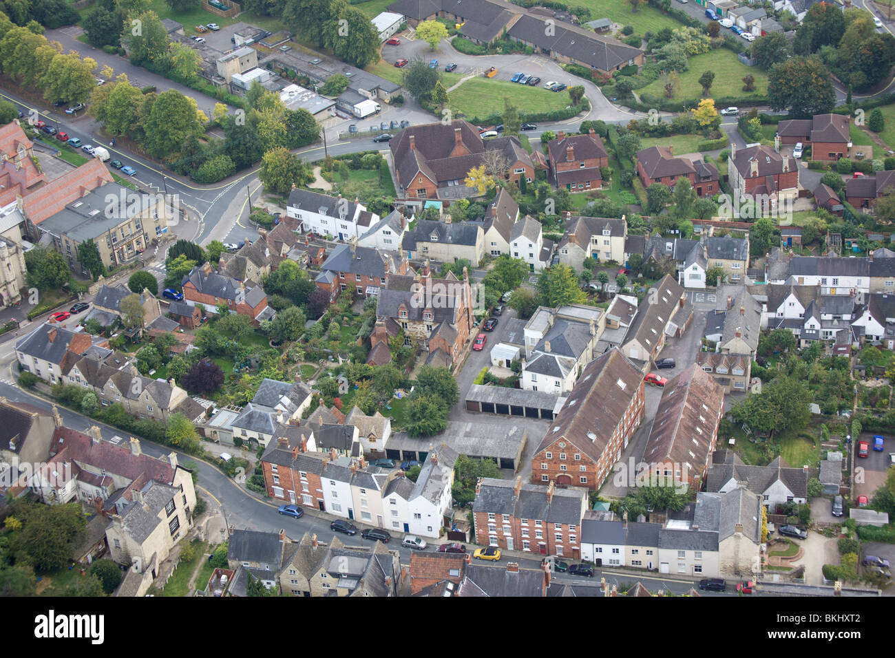 An aerial view of the town of Stroud in Gloucestershire UK Stock Photo ...