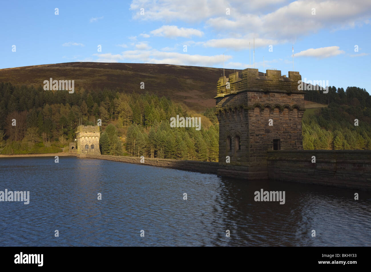 A spring view over Derwent Reservoir, Peak District, Derbyshire Stock ...