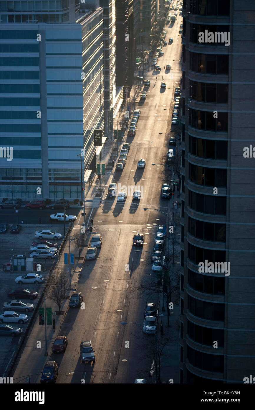 street, autos, Chicago, city Stock Photo - Alamy