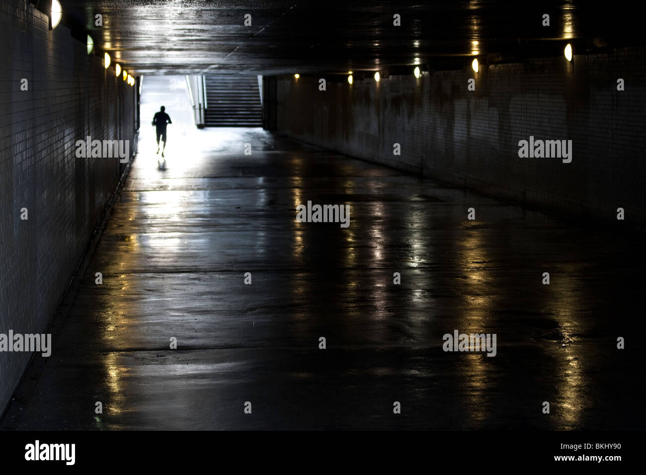 Jogger in tunnel hi-res stock photography and images - Alamy