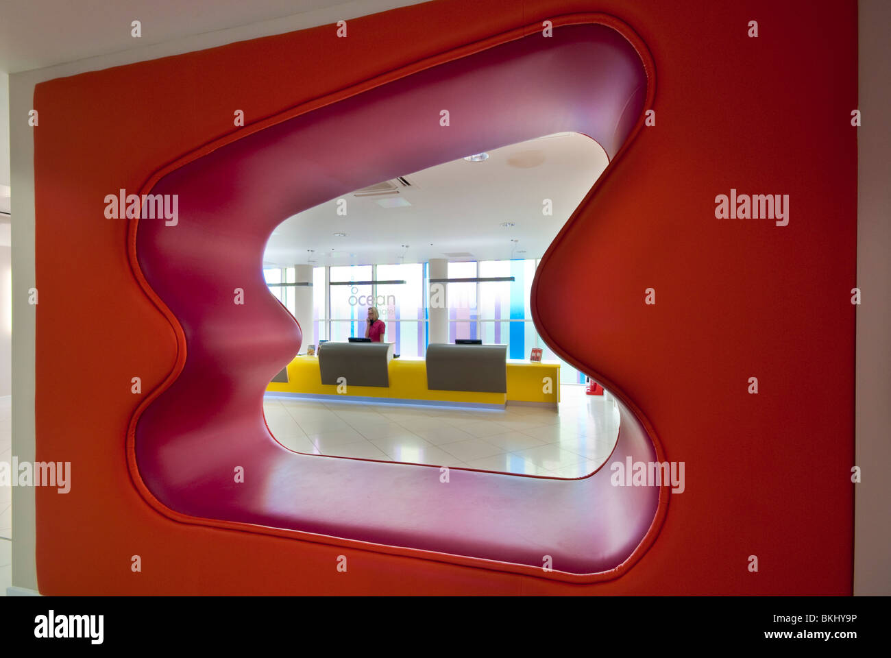 reception area of Ocean Hotel, Butlins Bognor Regis Stock Photo - Alamy