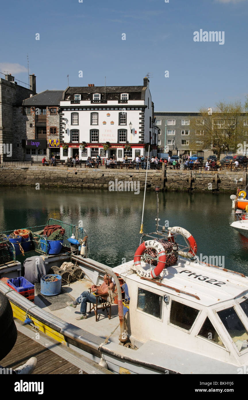 The Barbican Plymouth south Devon England UK A working harbour and ...
