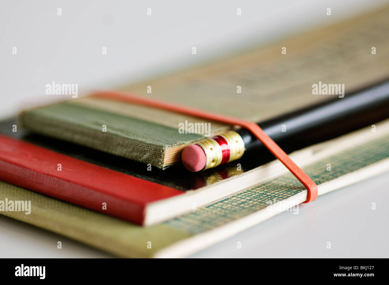 A collection of old vintage receipts books Stock Photo - Alamy
