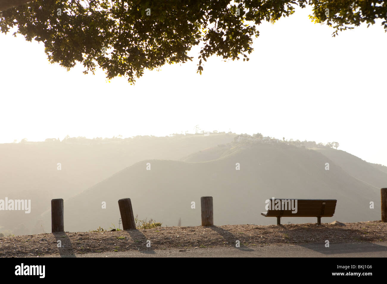 Lonely bench sunset hi-res stock photography and images - Alamy