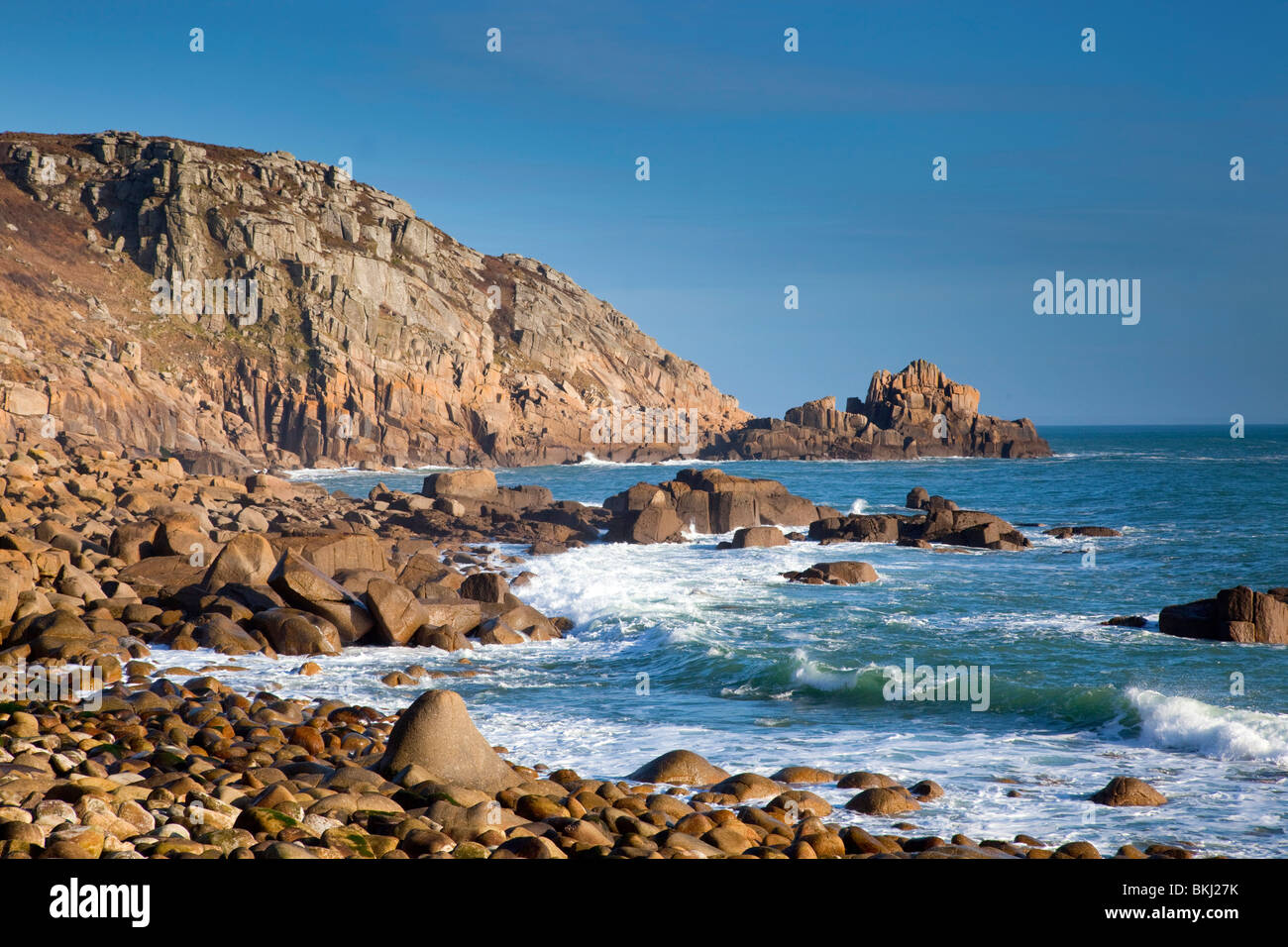 St Loy's shore and cliff; Cornwall Stock Photo - Alamy