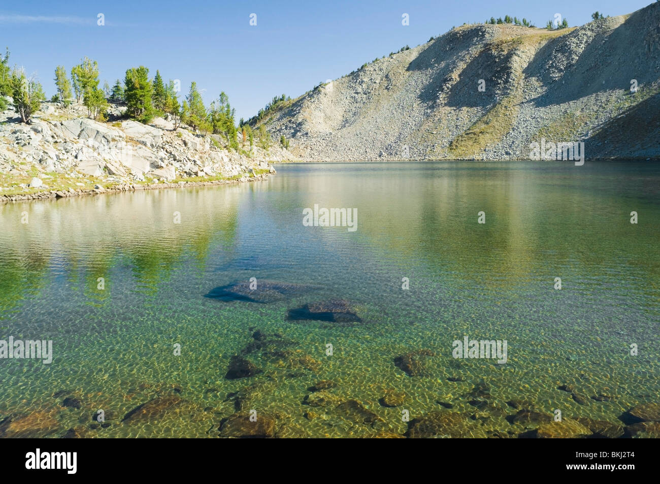 Eagle Cap Wilderness, Oregon, United States Of America; Hobo Lake In ...