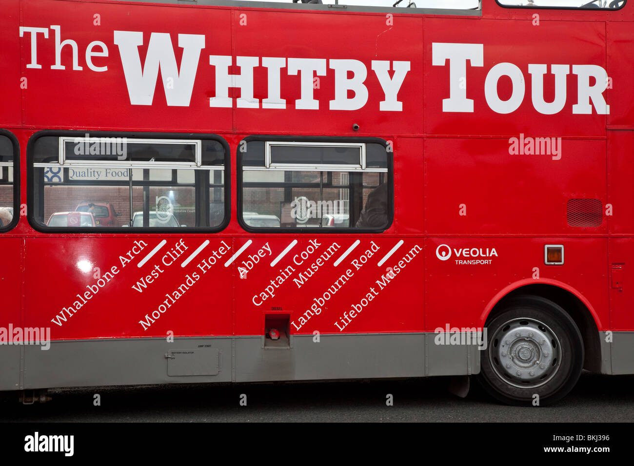 Whitby town tour bus north hi-res stock photography and images - Alamy