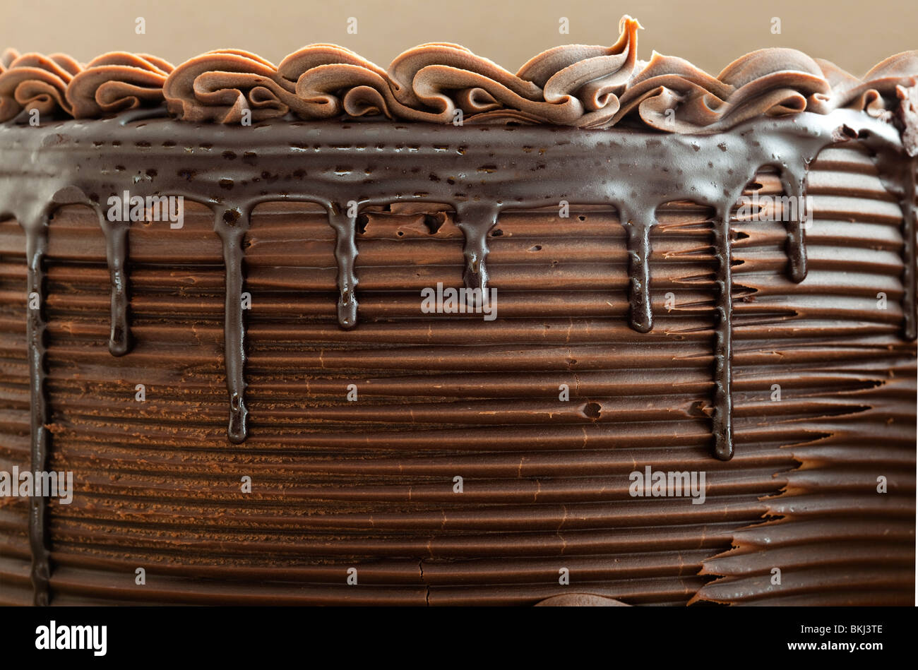 chocolate cake, side view Stock Photo - Alamy