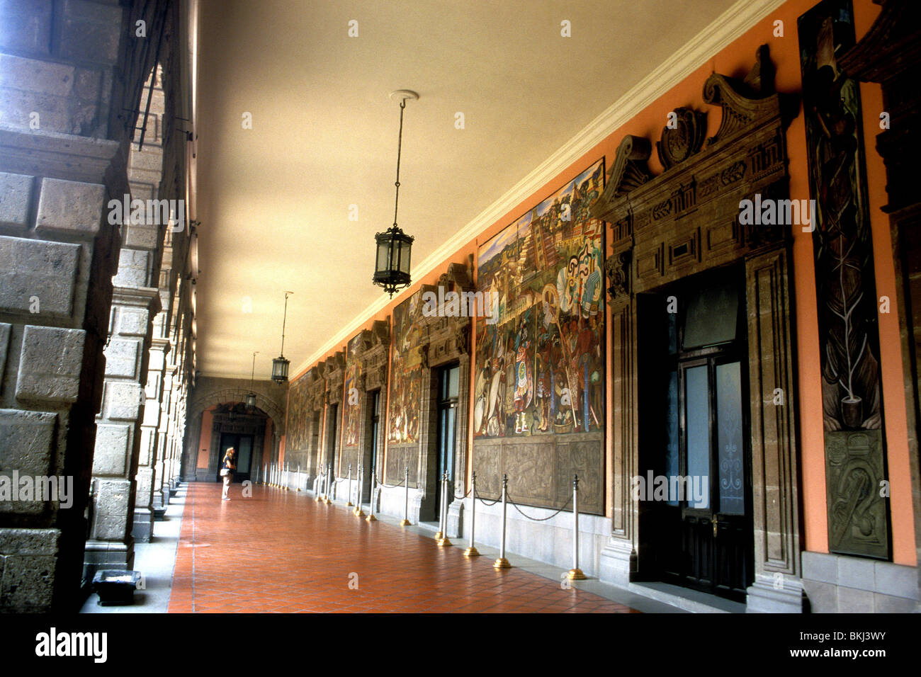 national palace gallery, mexico city, mexico Stock Photo - Alamy