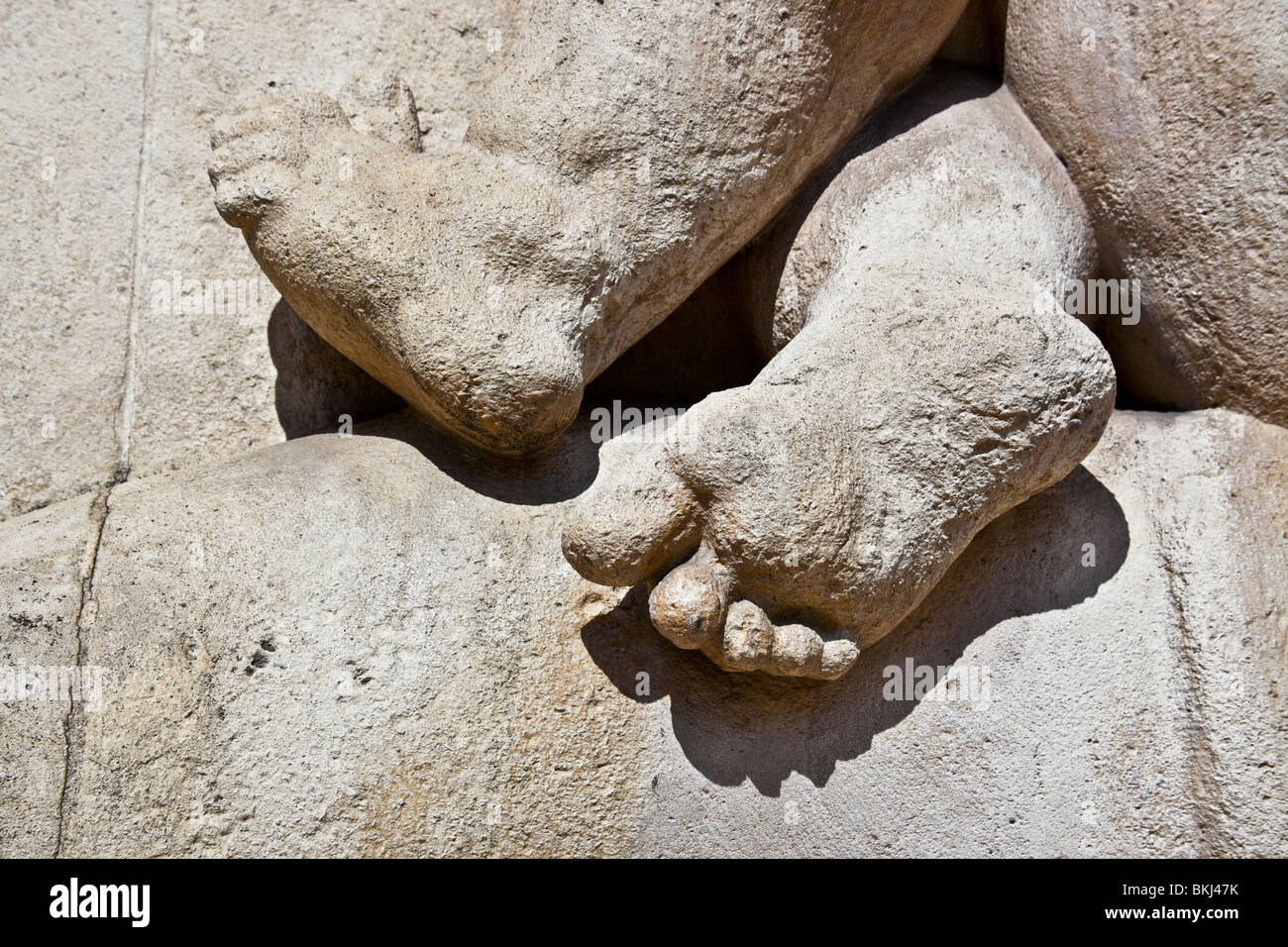 A child's carved feet, Paris, France Stock Photo - Alamy