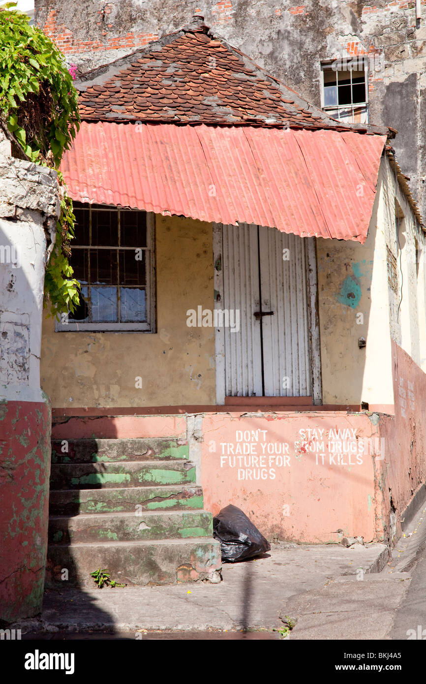 Colorful buildings in St. George's, Grenada, West Indies Stock Photo ...