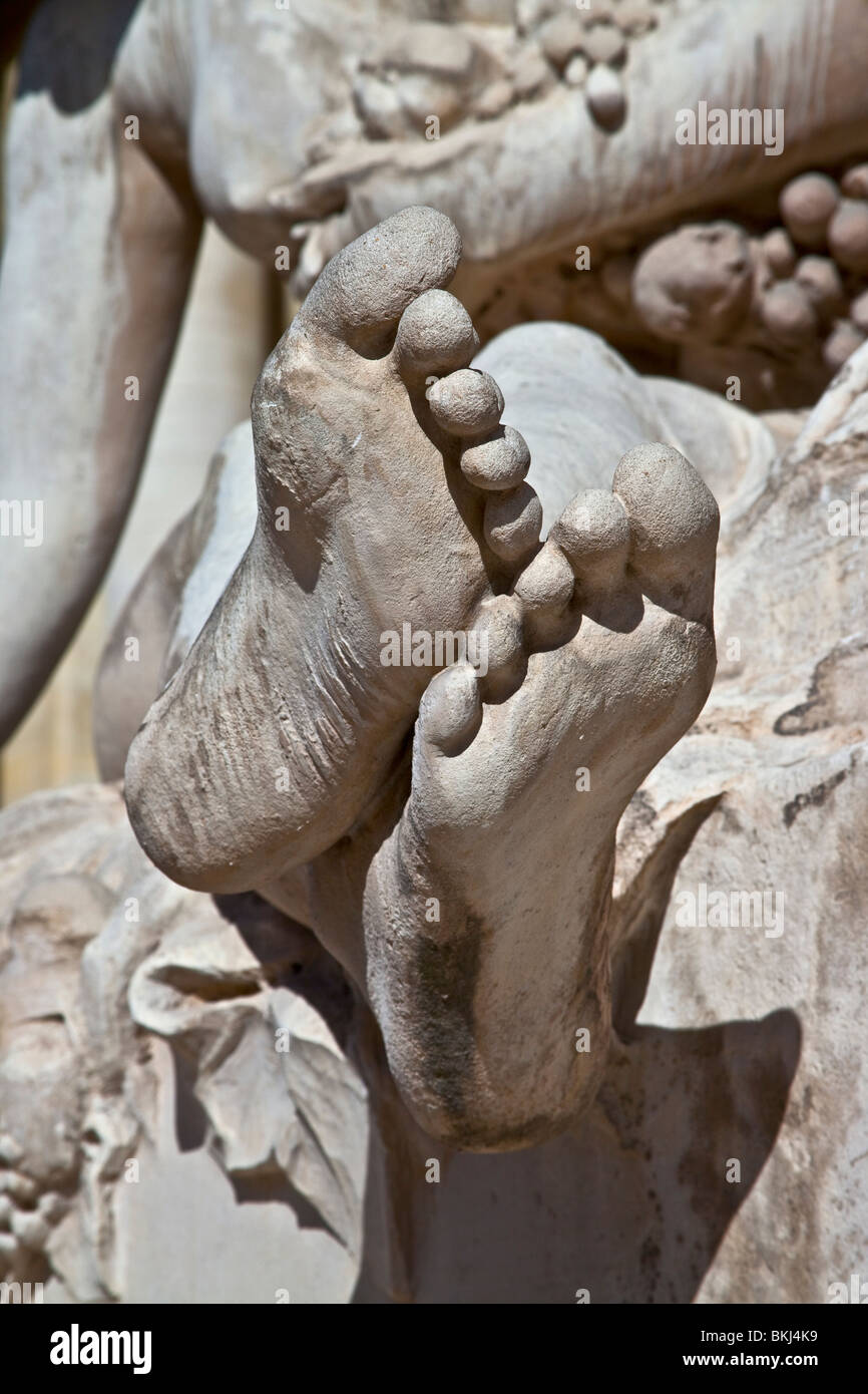 Carved feet, Paris, France Stock Photo - Alamy