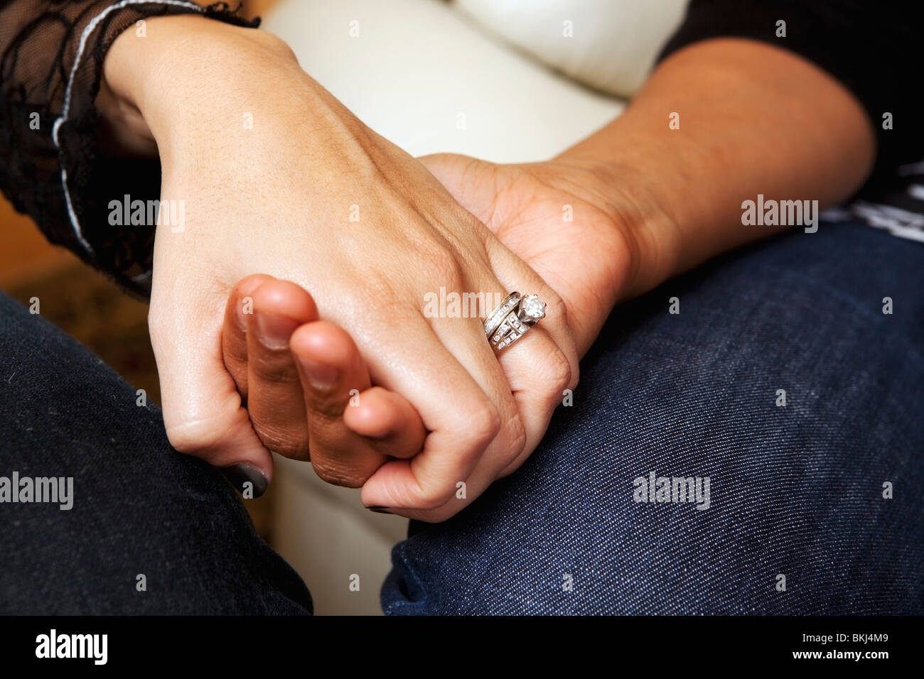 Clasped hands prayer black hi-res stock photography and images - Alamy