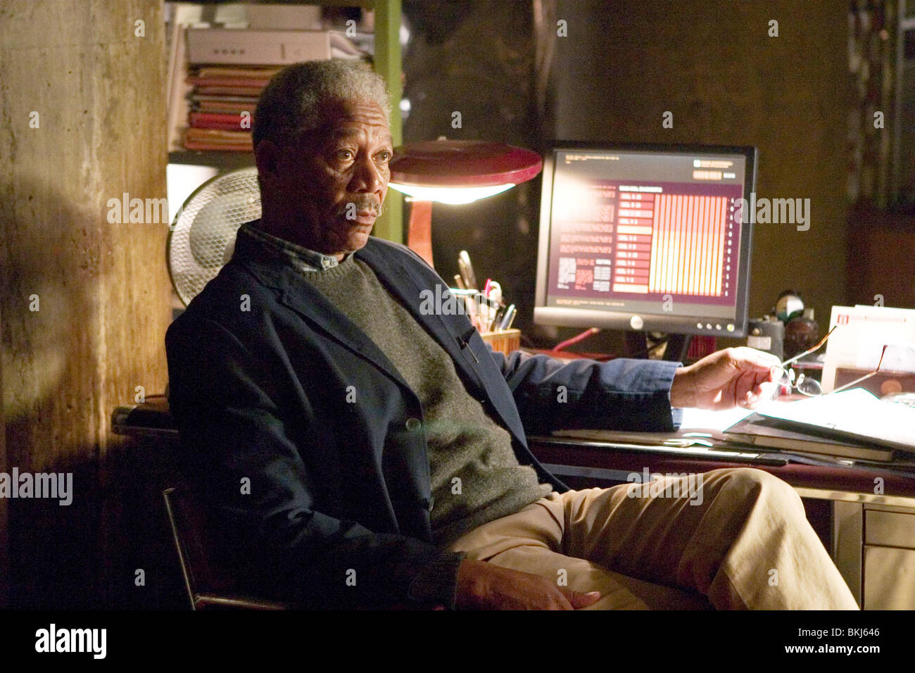 Batman begins 2005 morgan freeman hi-res stock photography and images ...