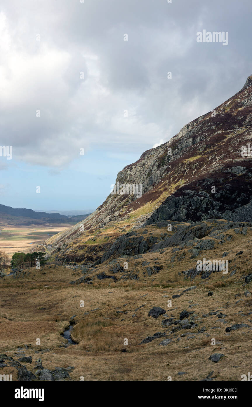 Nant Francon valley Stock Photo - Alamy