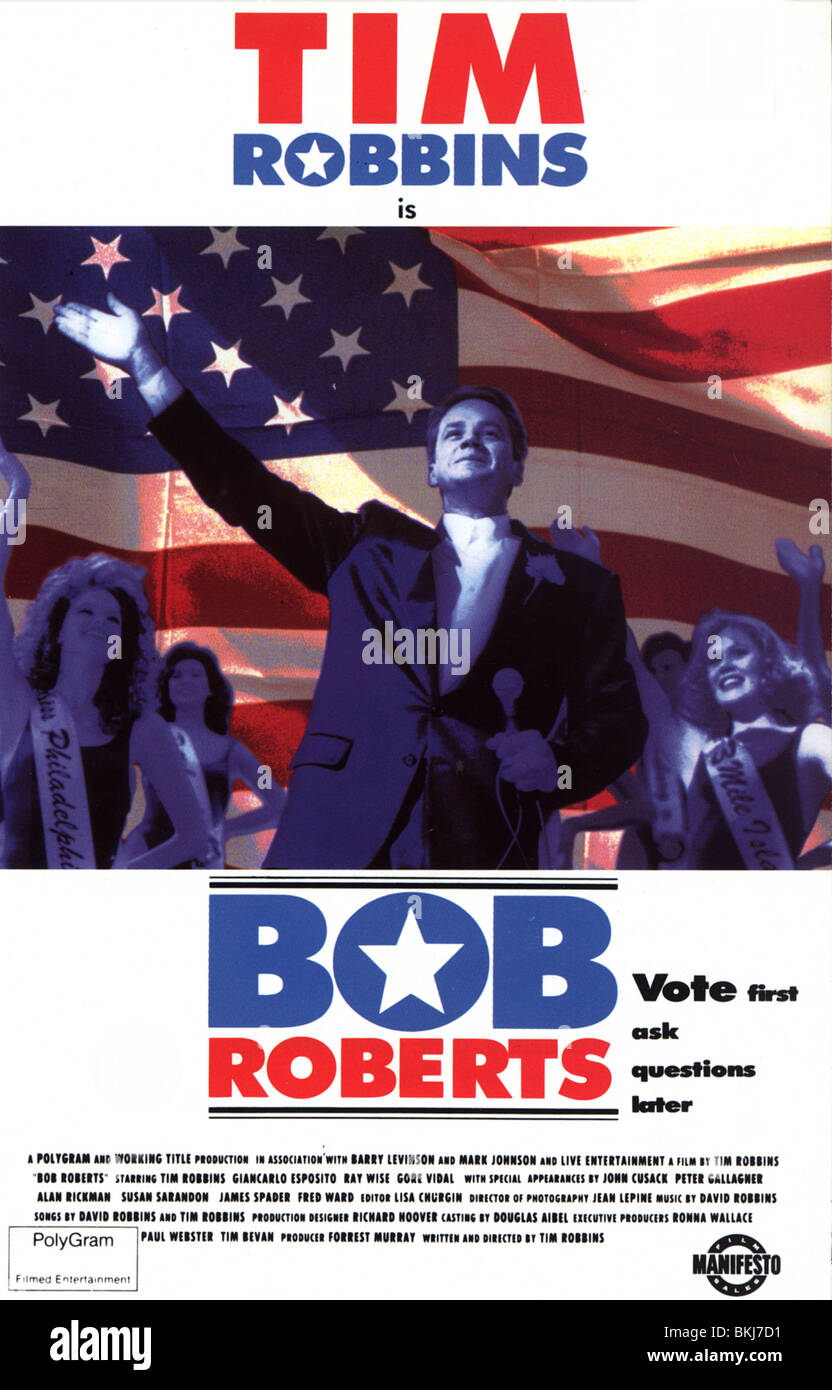 BOB ROBERTS -1992 POSTER Stock Photo - Alamy