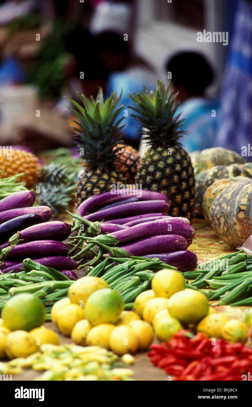 sigatoka market produce fiji Stock Photo - Alamy