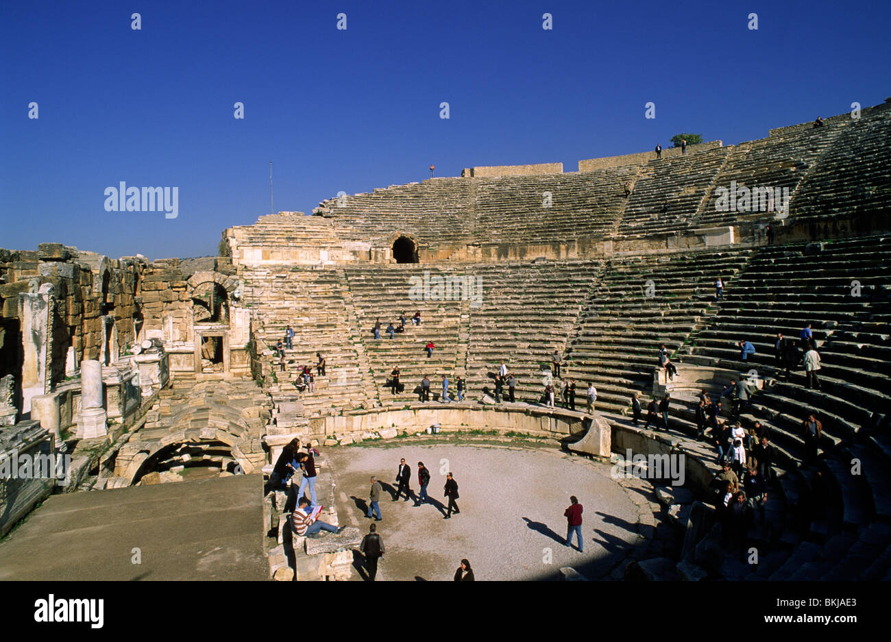 Turkey, Hierapolis, ancient Roman theatre Stock Photo - Alamy