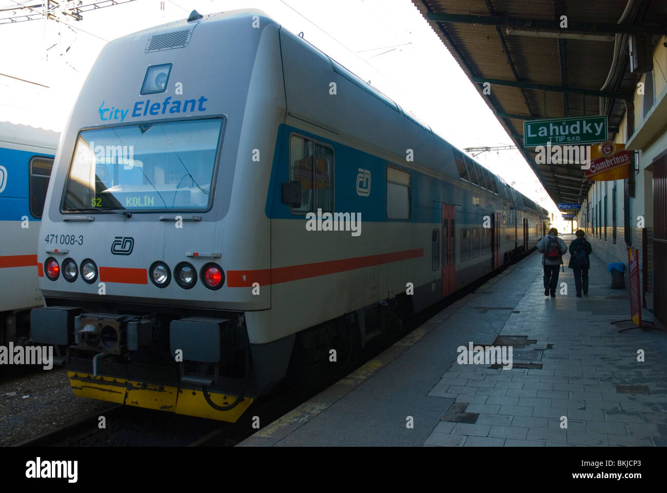 City Elephant train Masarykova nadrazi train station central Prague ...