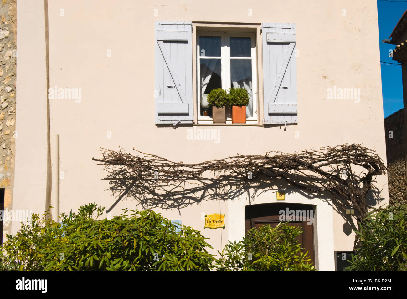 Mougins , Province , quaint old village house , La Treille , meaning ...