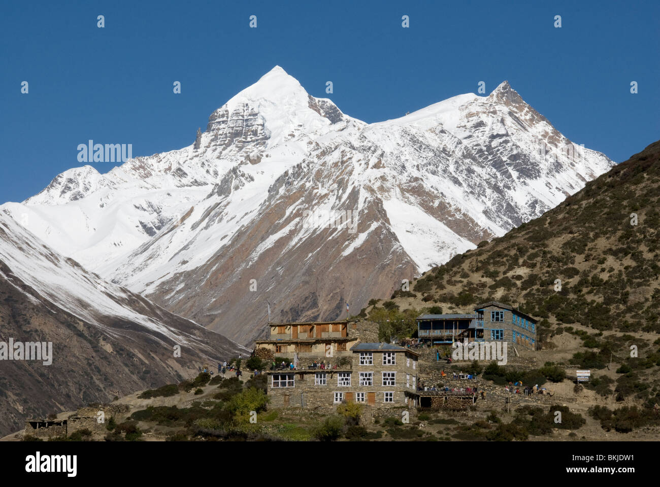 Ghusang, near Manang, Annapurna Circuit, Nepal Stock Photo - Alamy