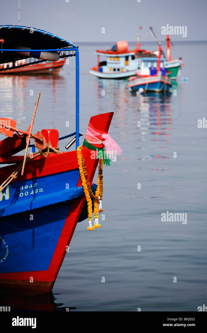 Colourful boats in Harbour Stock Photo - Alamy