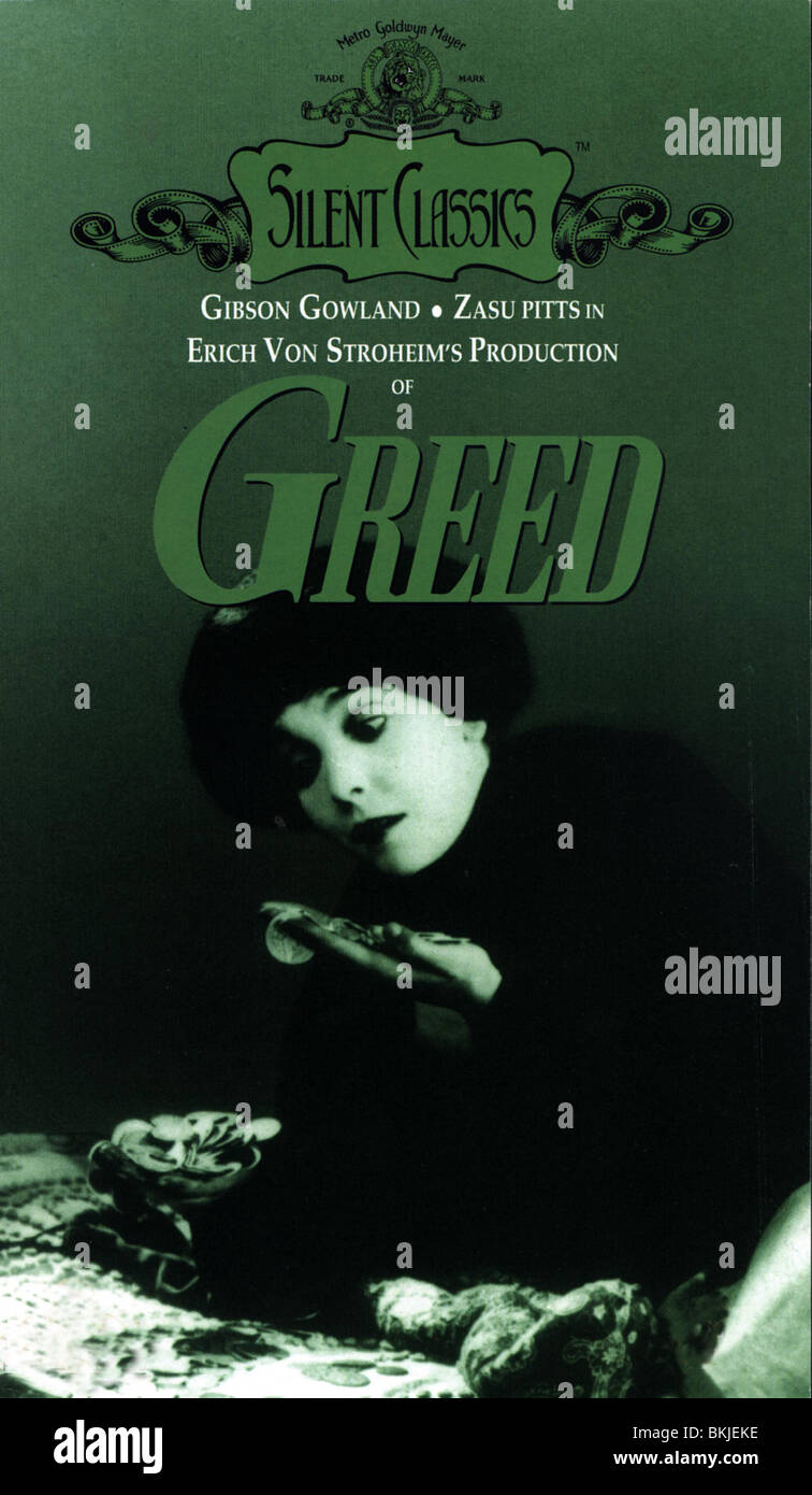 GREED -1924 POSTER Stock Photo - Alamy