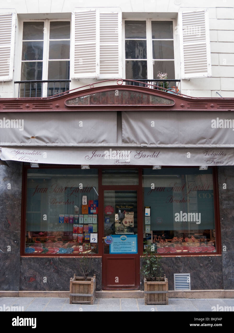 The exterior of a boucherie in Paris, France, Europe Stock Photo - Alamy