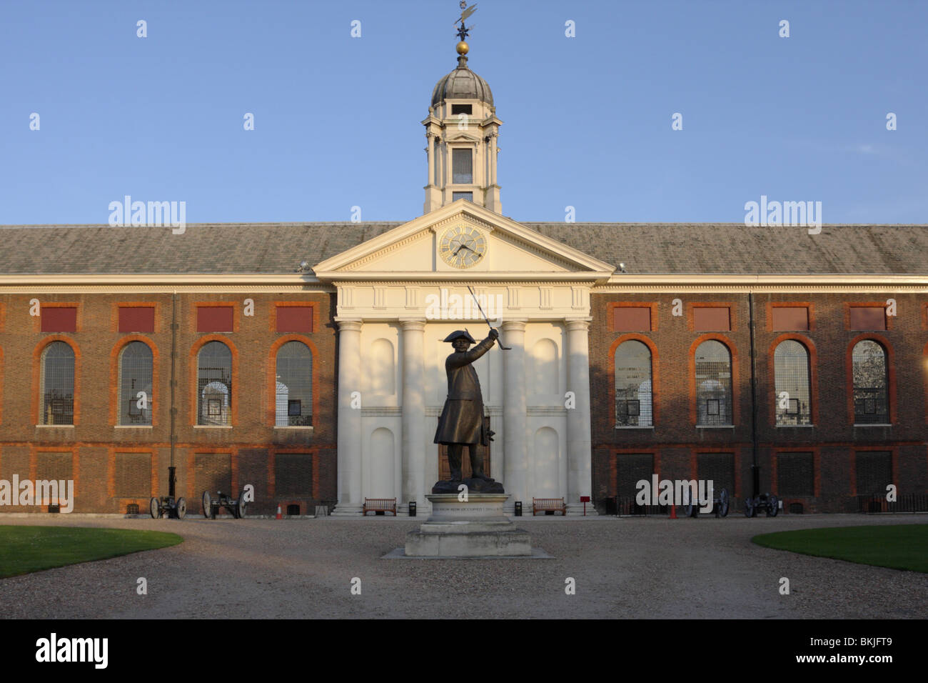 The statue of The Chelsea Pensioner in the grounds of the Royal ...
