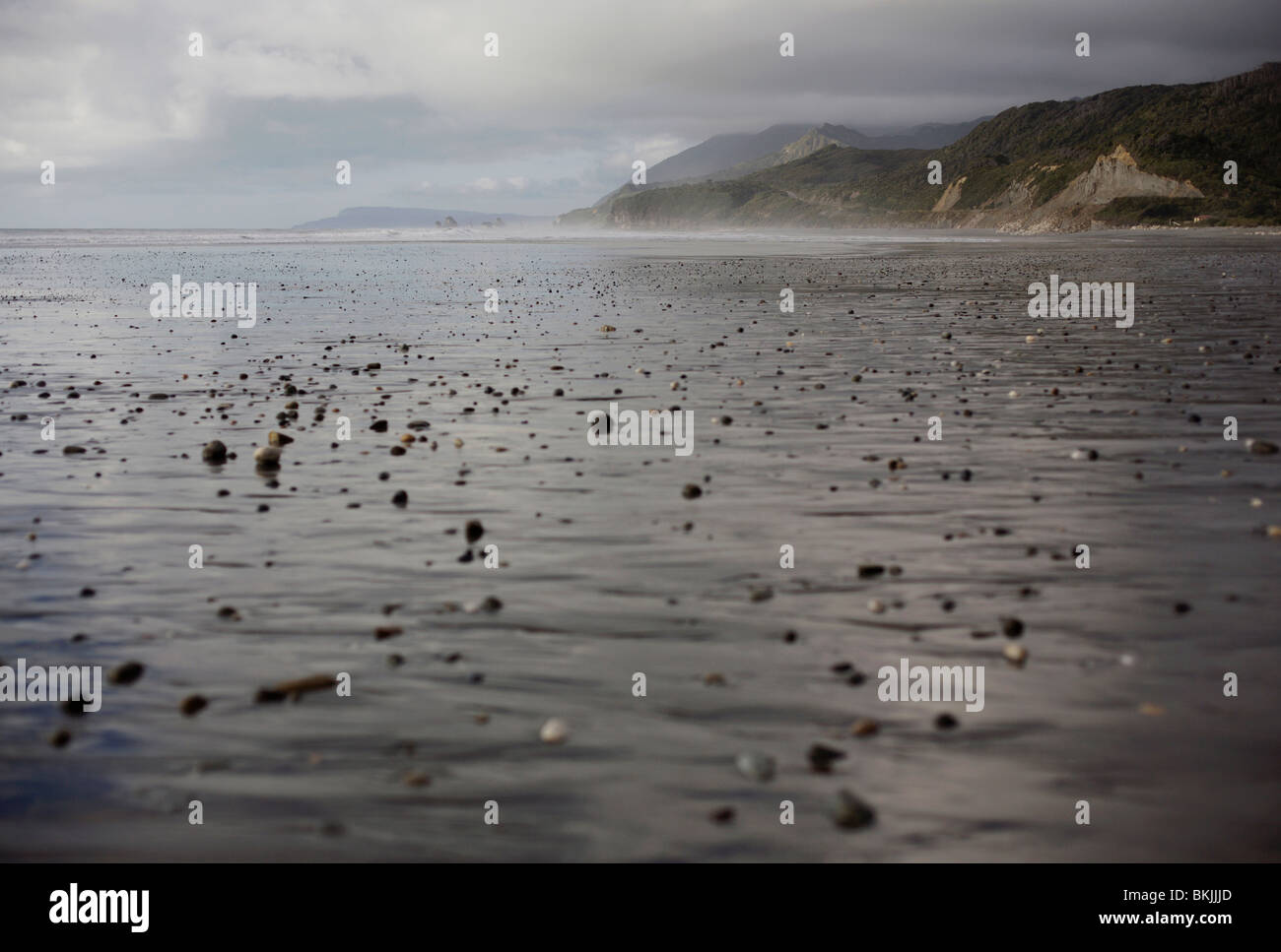 Rapahoe Beach on the West Coast of the South Island of New Zealand ...