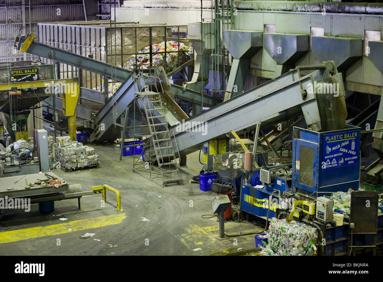 Recycling baling machines, Charleston, South Carolina Stock Photo - Alamy
