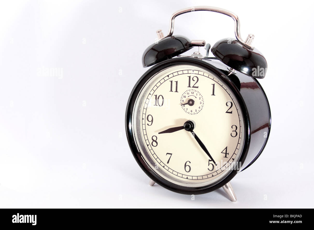 A black retro clok Stock Photo - Alamy