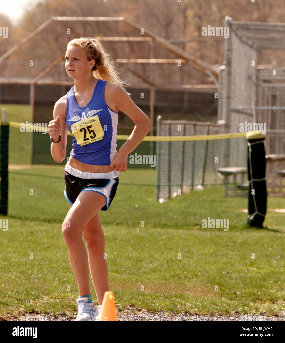 Nicolette Sorenson, 14, competing in the Junior (U-20) 10k at the USATF ...