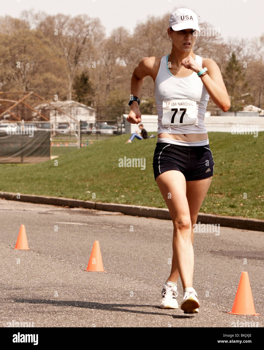 Maria Michta, #1 U.S. finisher in the Women 20k at the USATF Race Walk ...