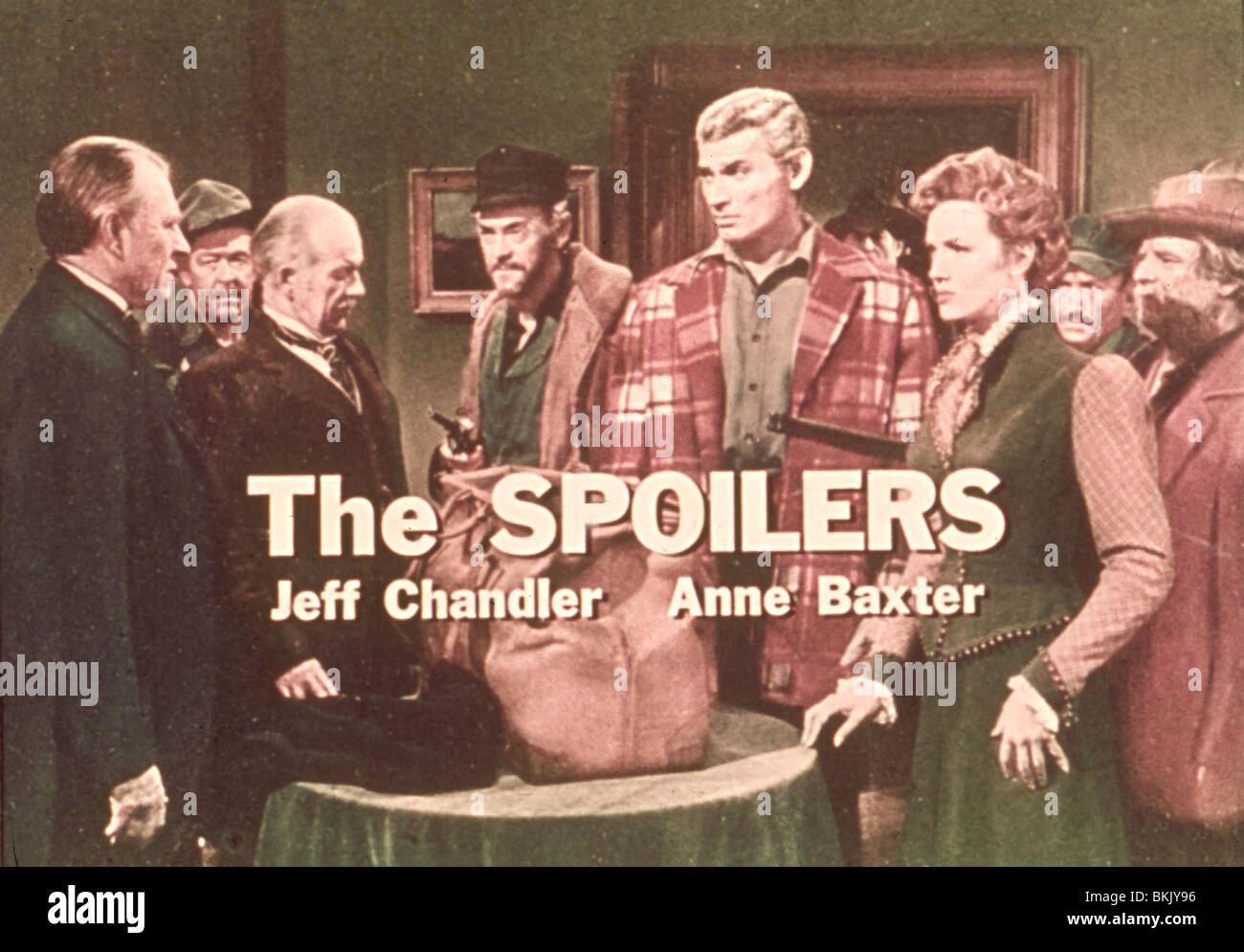 THE SPOILERS (1955) JEFF CHANDLER, ANNE BAXTER SPOL 001 Stock Photo - Alamy