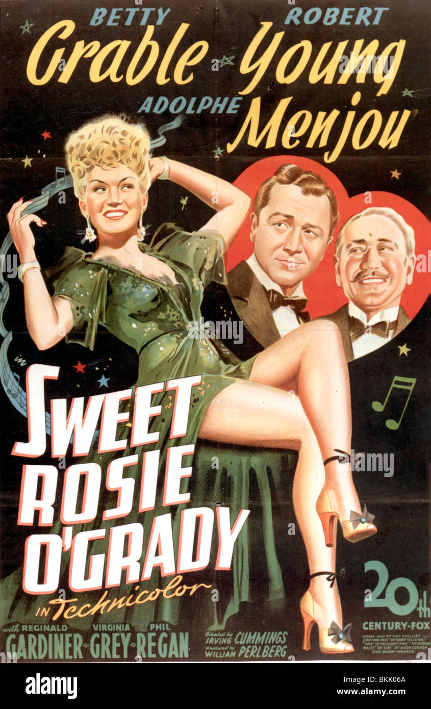 SWEET ROSIE O'GRADY (1943) POSTER SWRO 001 CP Stock Photo - Alamy