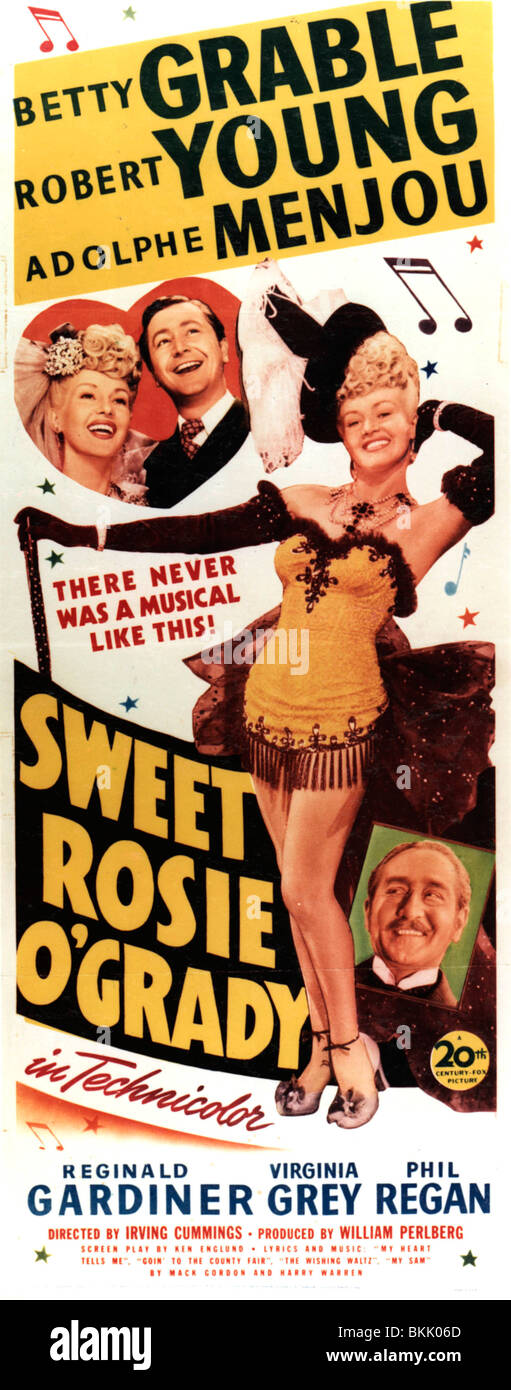 SWEET ROSIE O'GRADY (1943) BETTY GRABLE SWRO 003 CO Stock Photo - Alamy